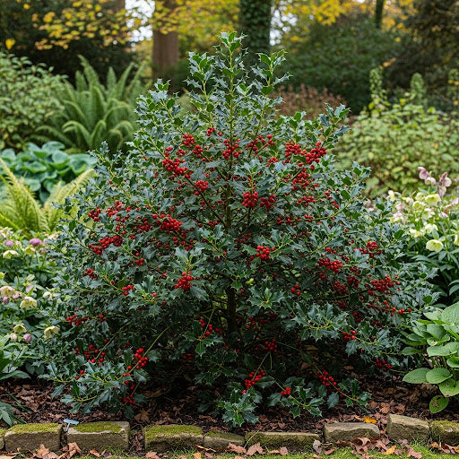 Groene Hulst - Ilex Aquifolium groenblijvende struik