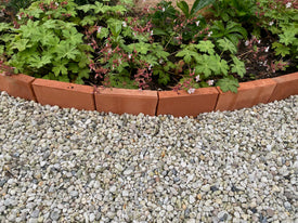 Terracotta borderstenen 23.5 x 11 x 4 cm - stapelblokken tuin kopen