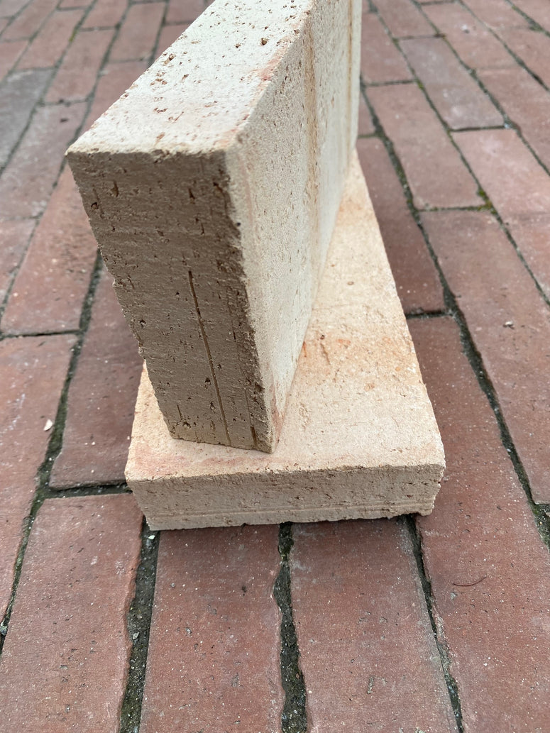 Terracotta borderstenen 23.5 x 11 x 4 cm Beige stapelblokken tuin