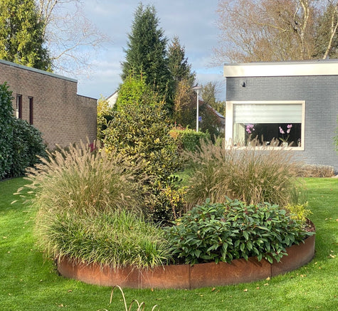 Cortenstaal borderrand strips 24 cm hoog kopen online