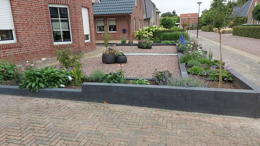 Borderpakket William Engelse tuin wit, roze, paarse planten - m2 set
