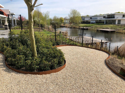 Cortenstaal borderrand strips 24 cm hoog kopen online