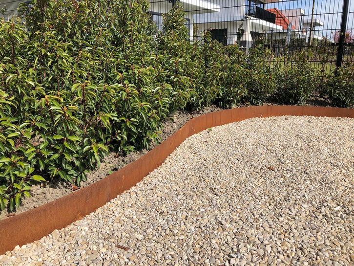 Cortenstaal borderrand strips 24 cm hoog kopen online