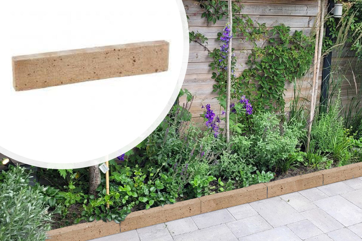 Terracotta borderrand 47 x 11 x 4 cm Beige borderstenen